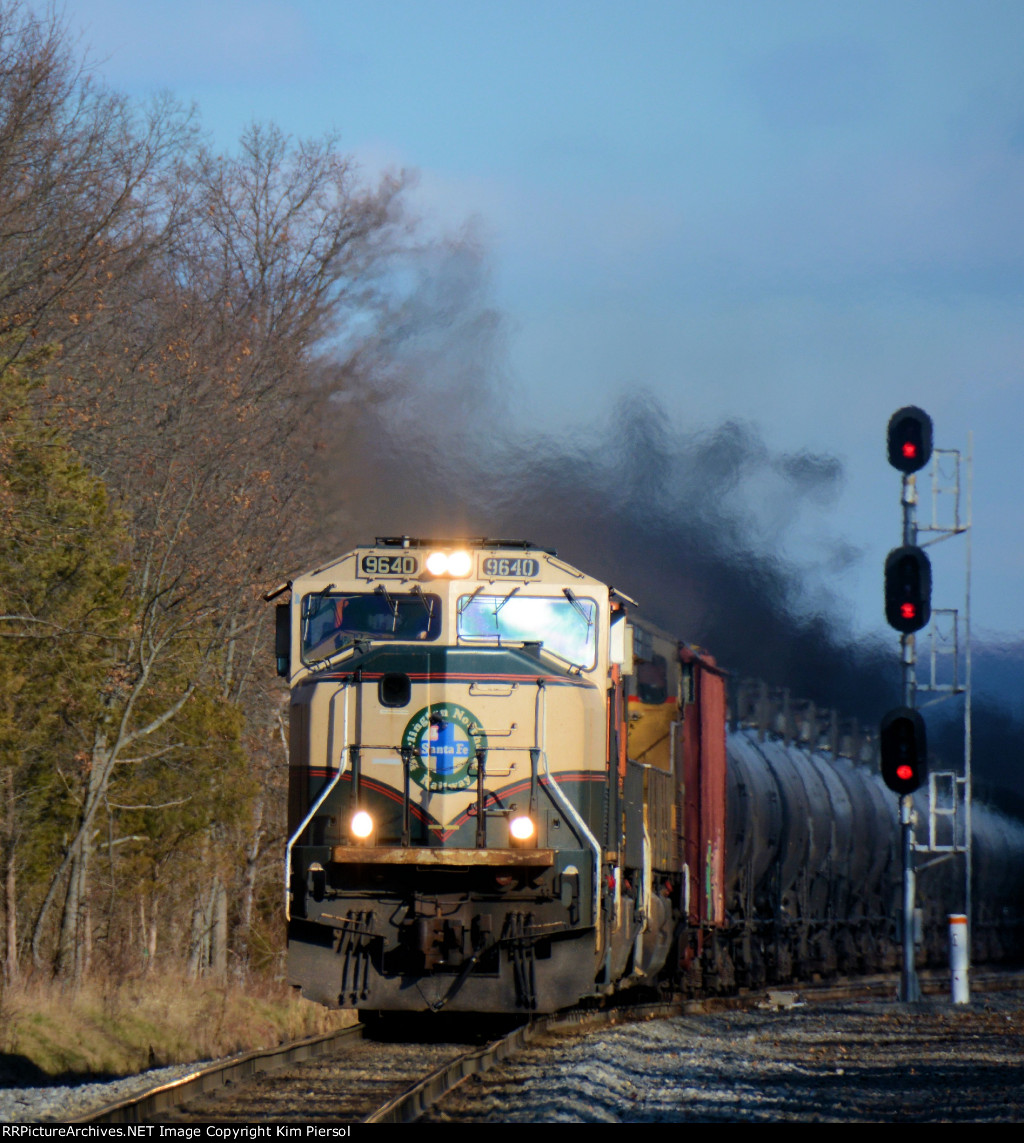 BNSF 9640 CSX Train K040 Crude Oil Loads
